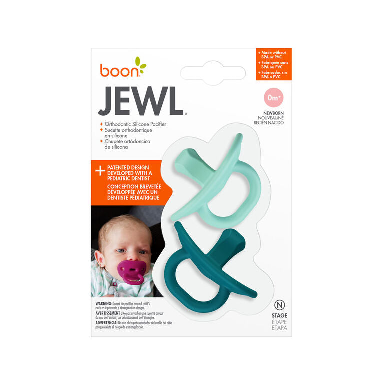 Boon Jewl Orthodontic Silicone Pacifier 2 Pack – Paddington Station